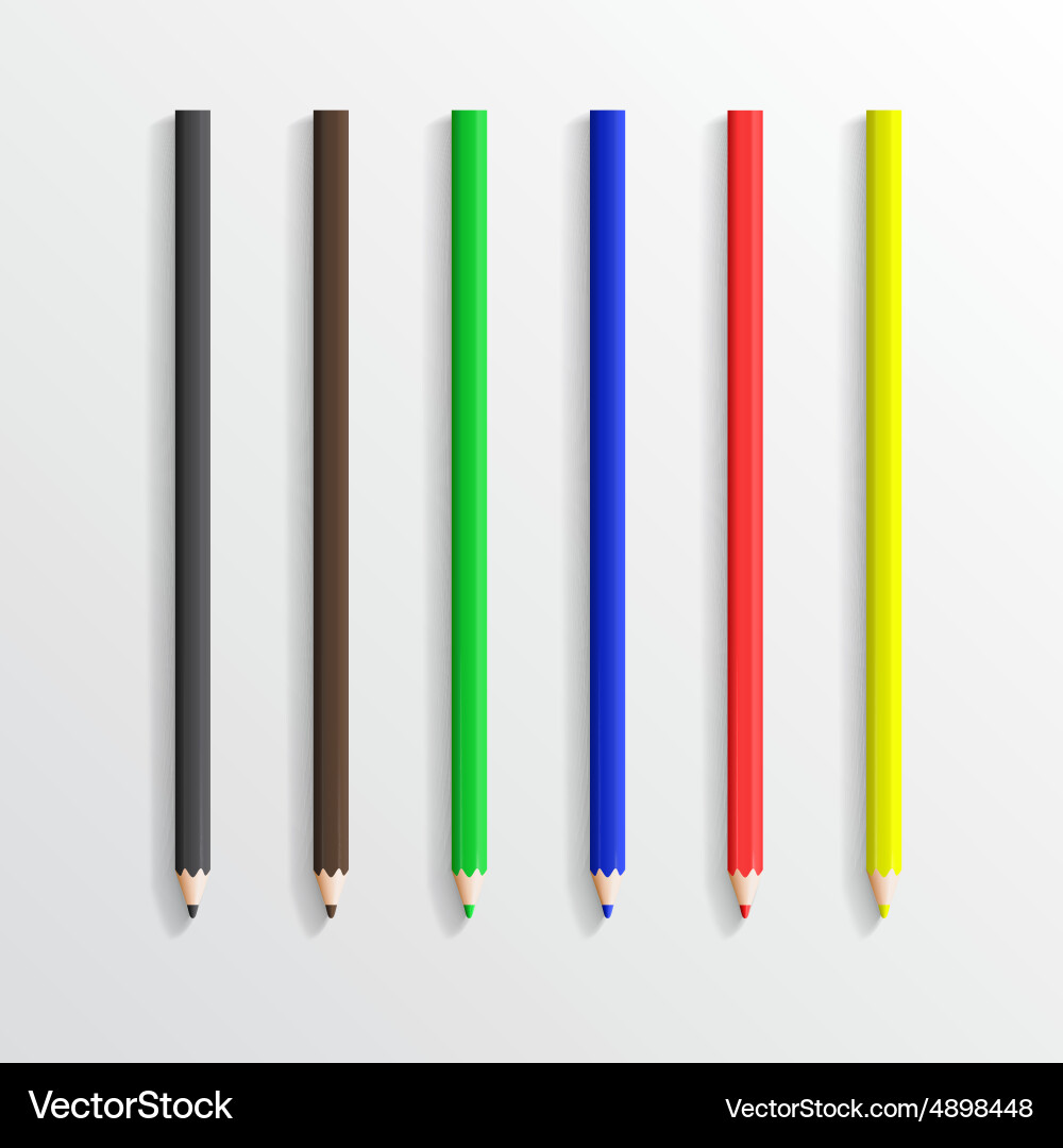 Color pencils Royalty Free Vector Image - VectorStock