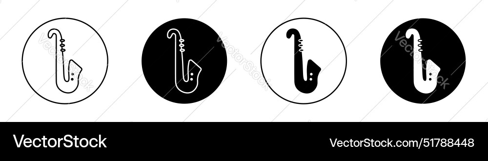 Saxophone icon Royalty Free Vector Image - VectorStock