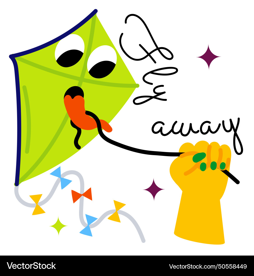 Fly away Royalty Free Vector Image - VectorStock