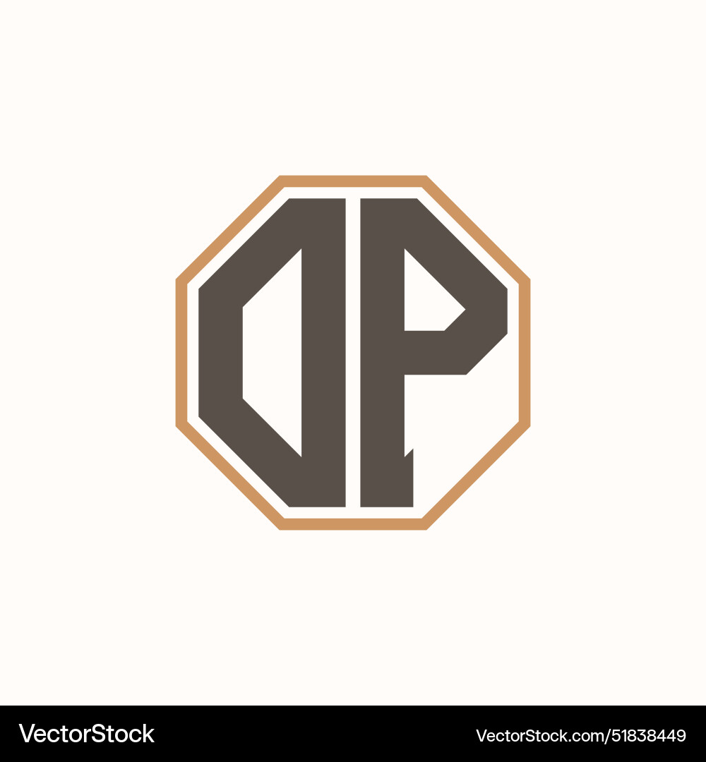 Modern letter dp logo for corporate business Vector Image