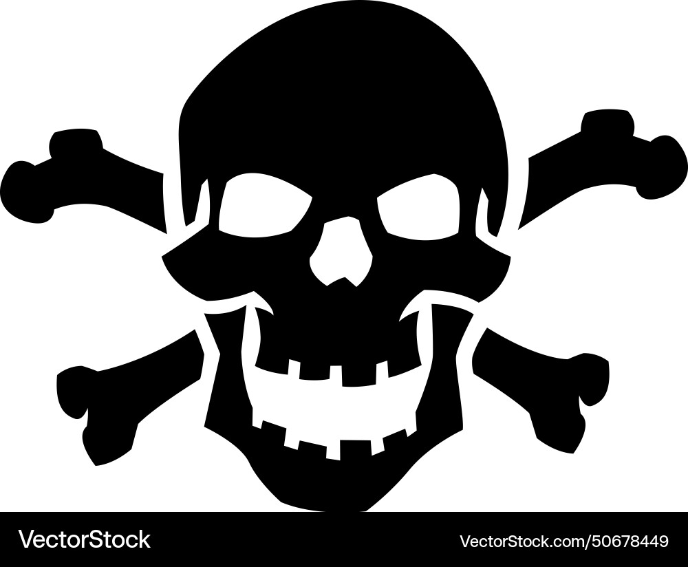 Skull and crossbones Royalty Free Vector Image