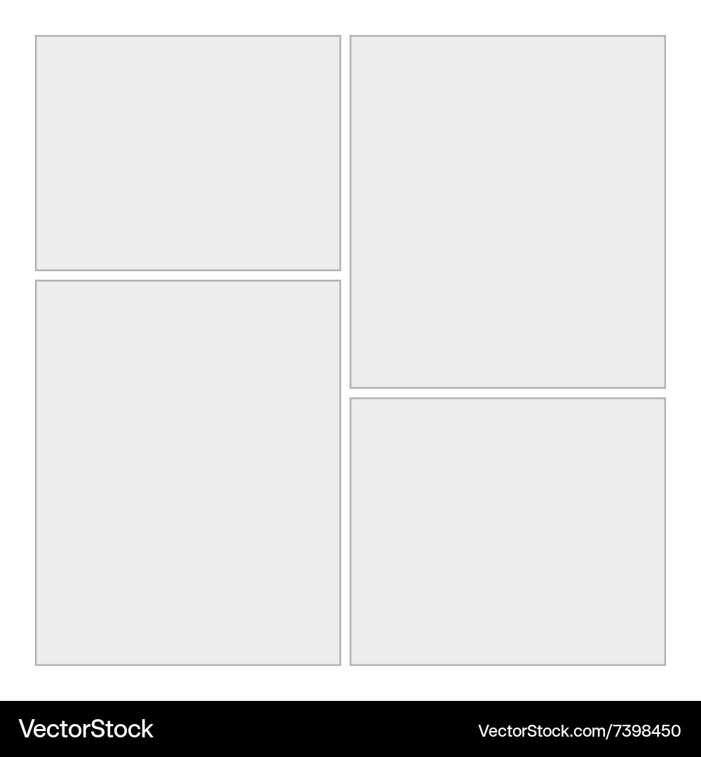 Comics blank layout template background Royalty Free Vector