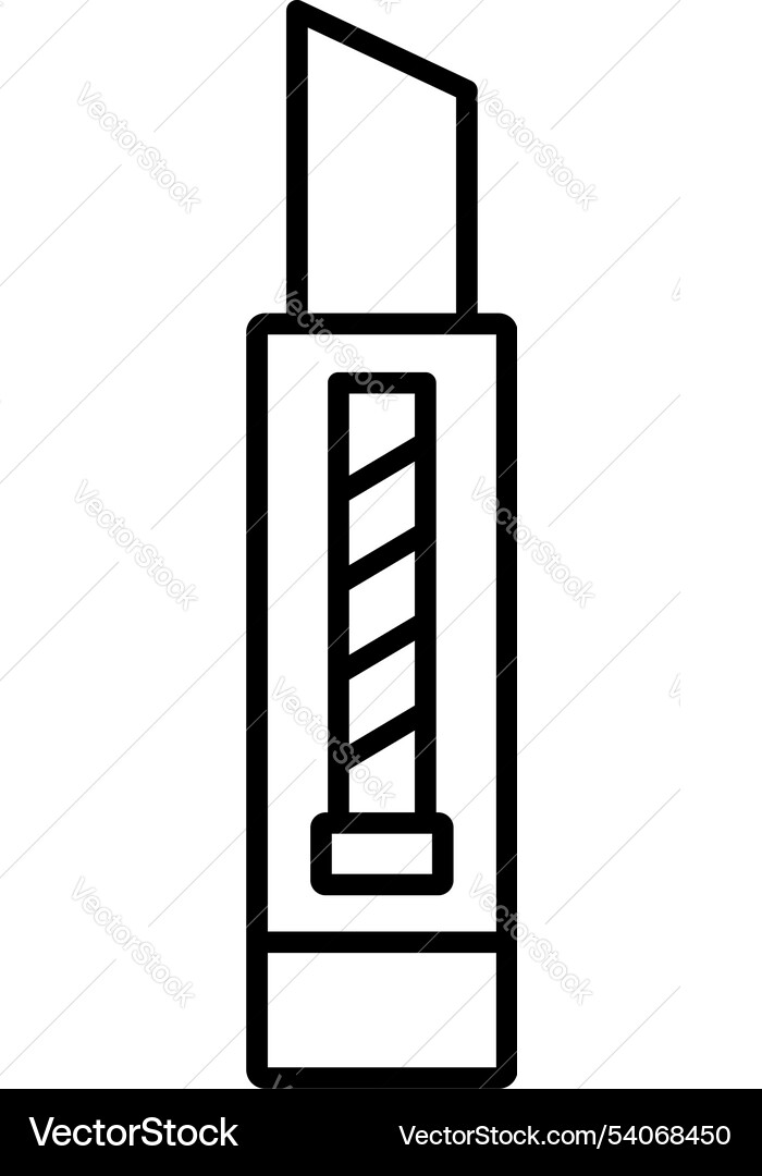 Cutter line icon design Royalty Free Vector Image