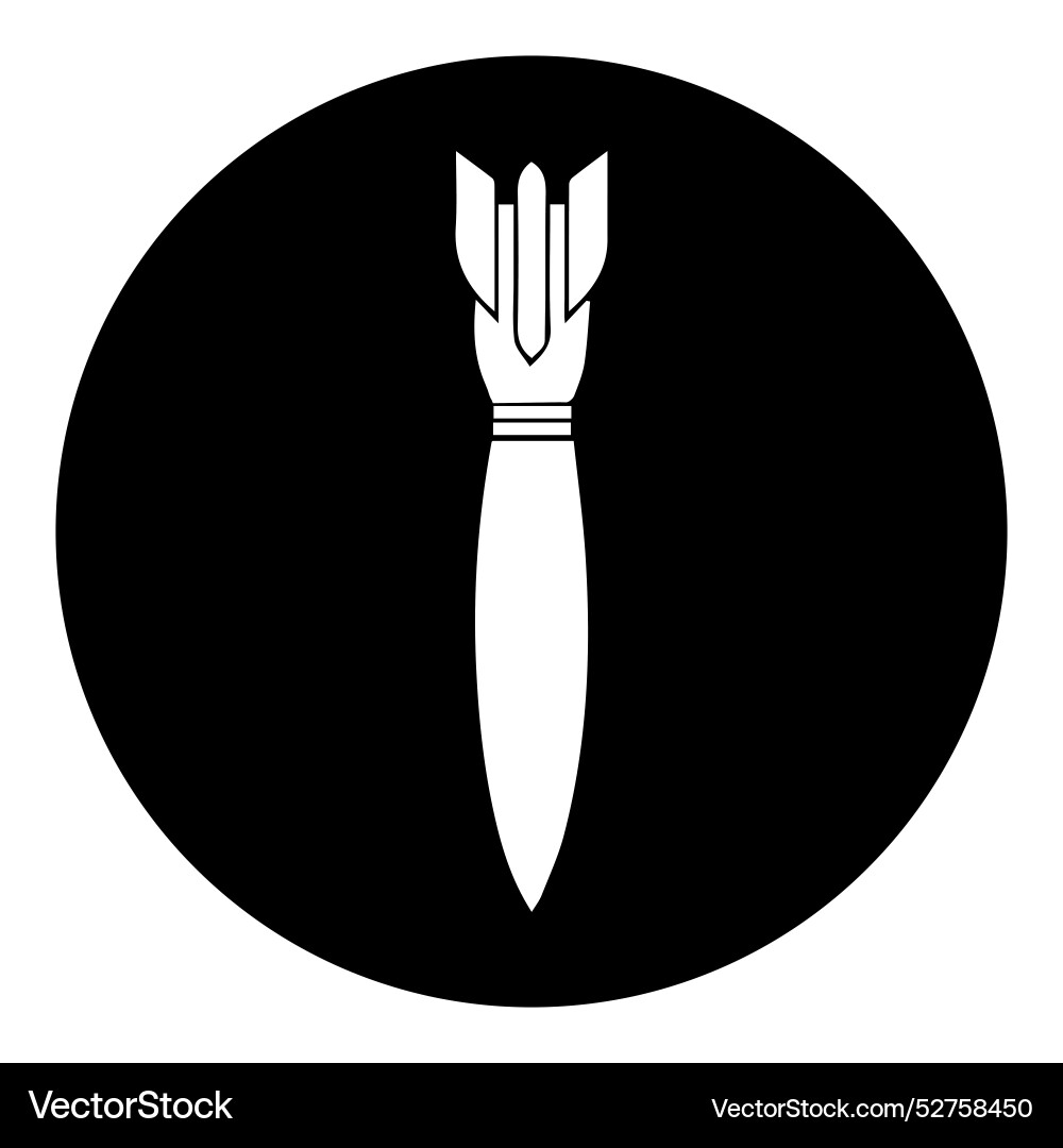 Missile and rocket icon Royalty Free Vector Image