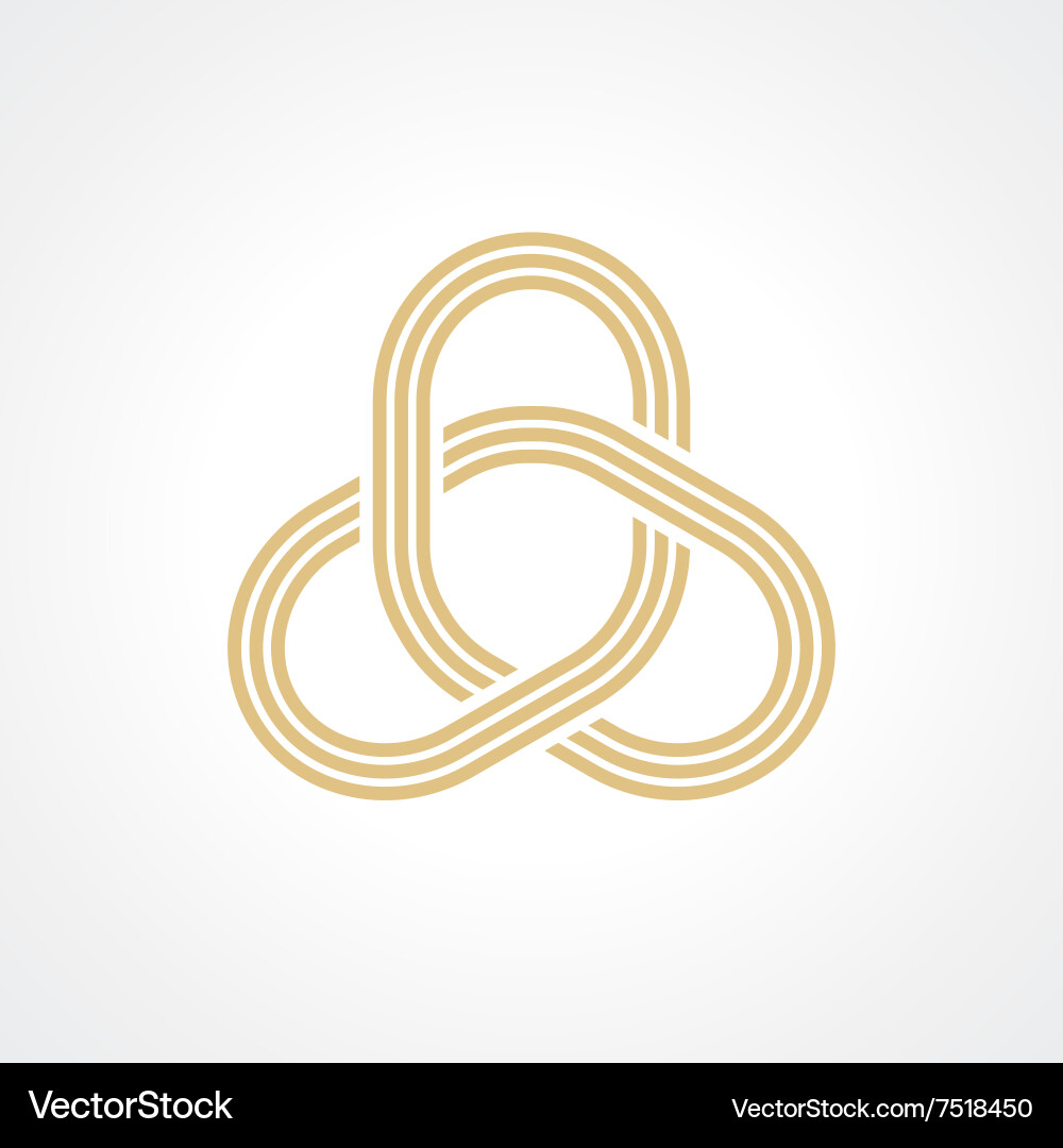 Triple chain Royalty Free Vector Image - VectorStock