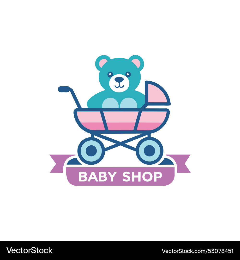 A baby shop logo Royalty Free Vector Image - VectorStock
