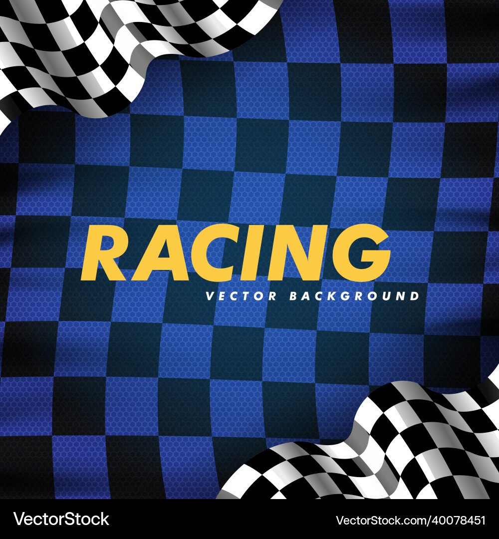 Checkered Flag Background Royalty Free Vector Image