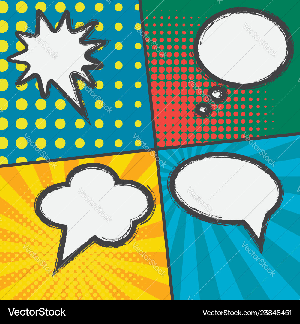 Comic book page template Royalty Free Vector Image