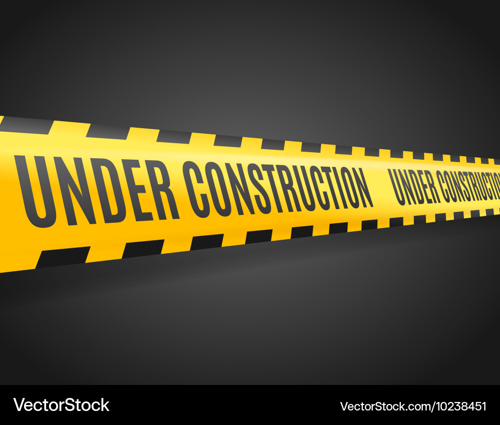 Construction Zone Line Royalty Free Vector Image