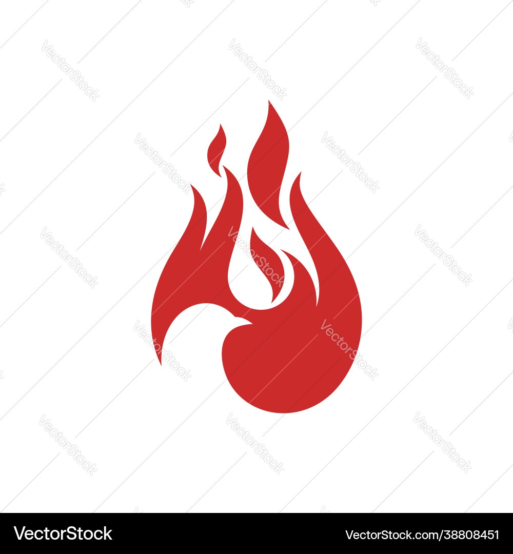 Dove and flame fire are symbols god Royalty Free Vector