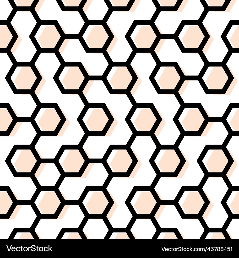 Hexagon pattern Royalty Free Vector Image - VectorStock