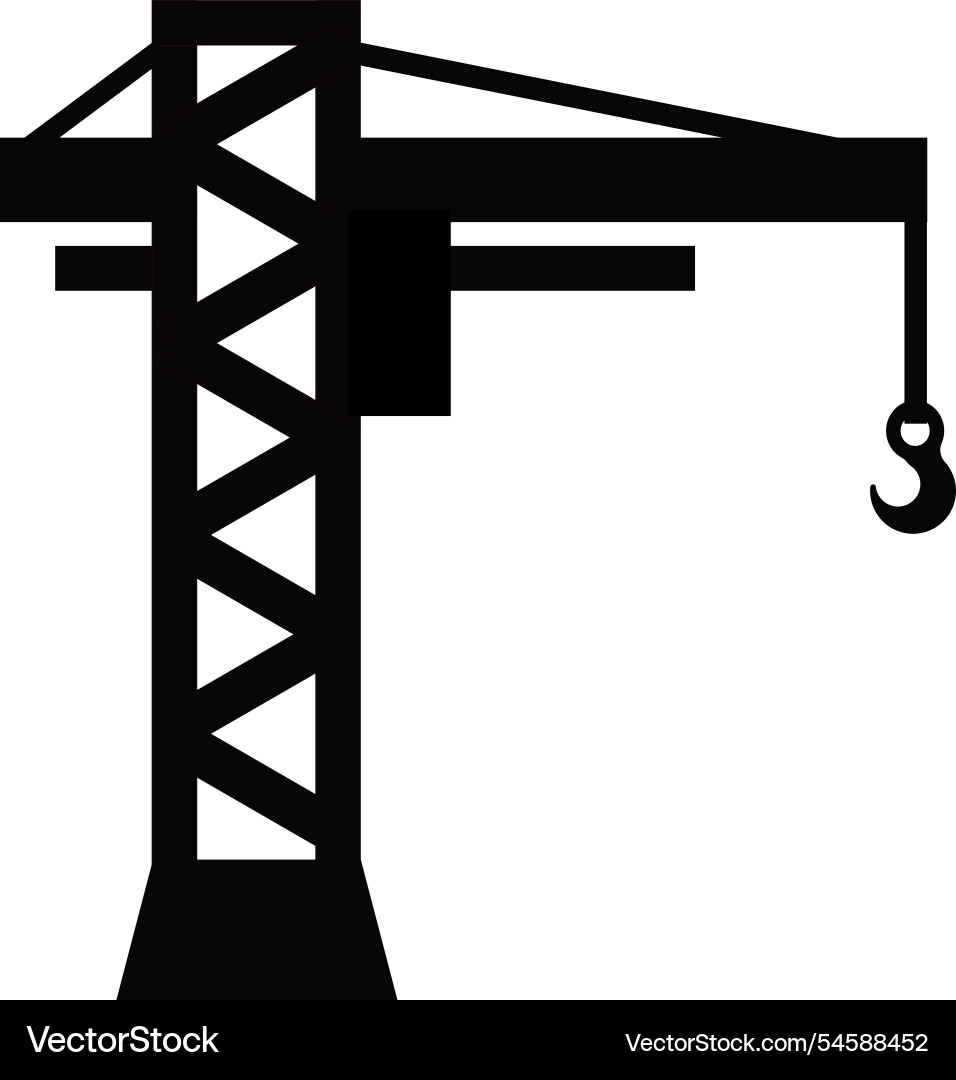 Building crane icon Royalty Free Vector Image - VectorStock
