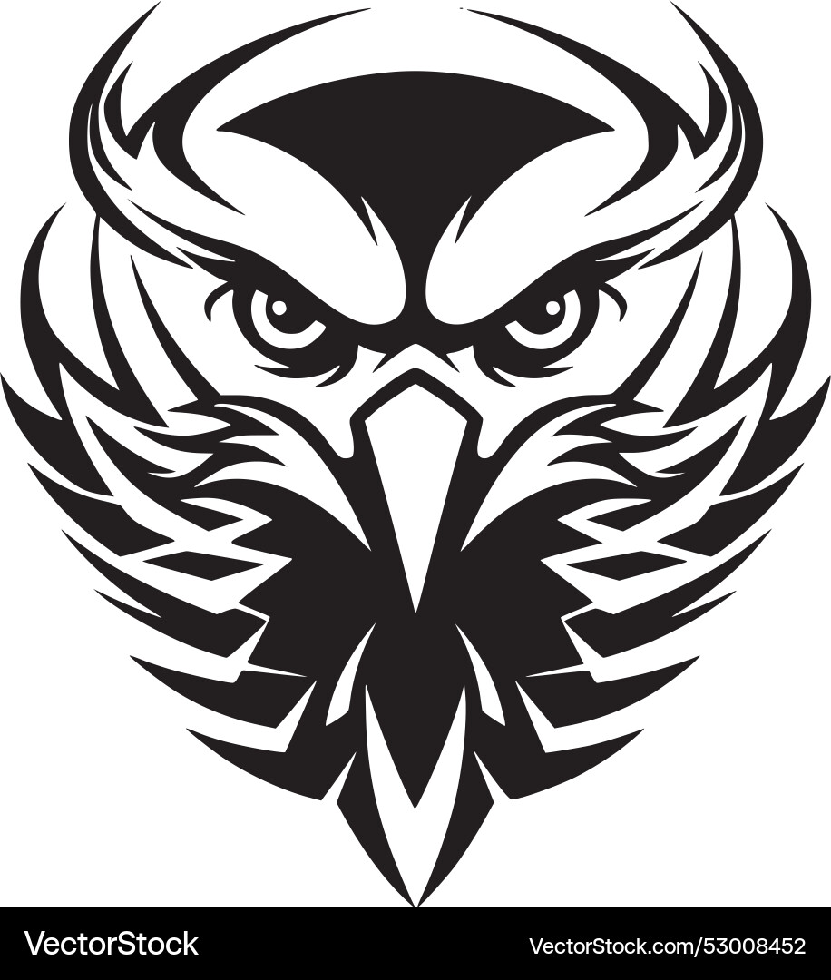 Falcon - minimalist and simple silhouette Vector Image