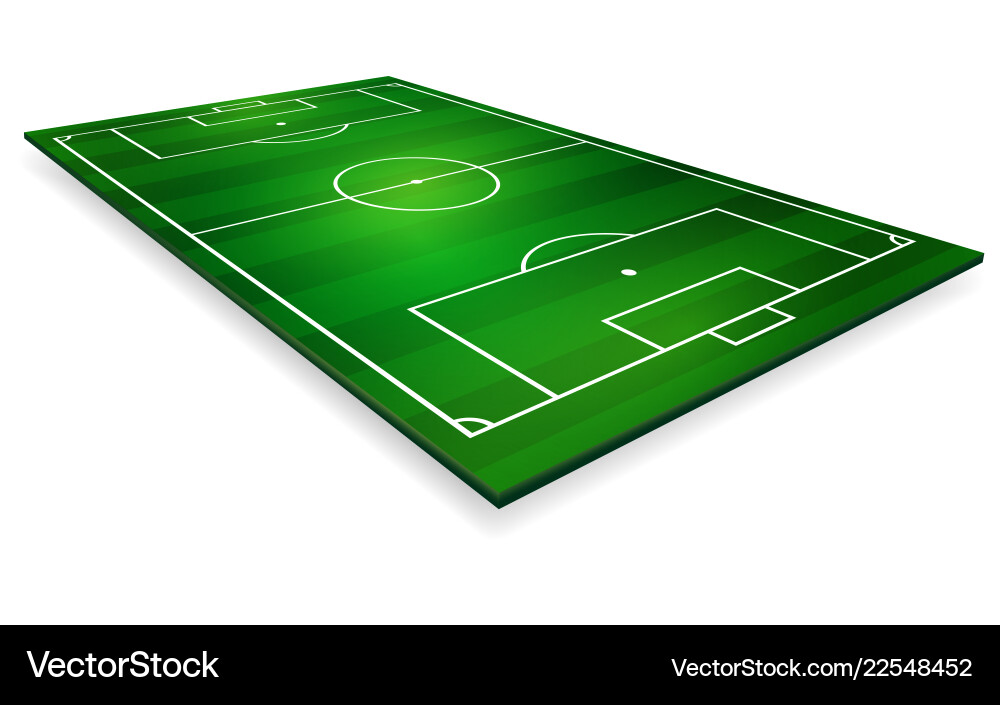 Football field soccer Royalty Free Vector Image