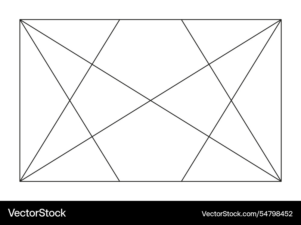 Golden ratio template method section Royalty Free Vector