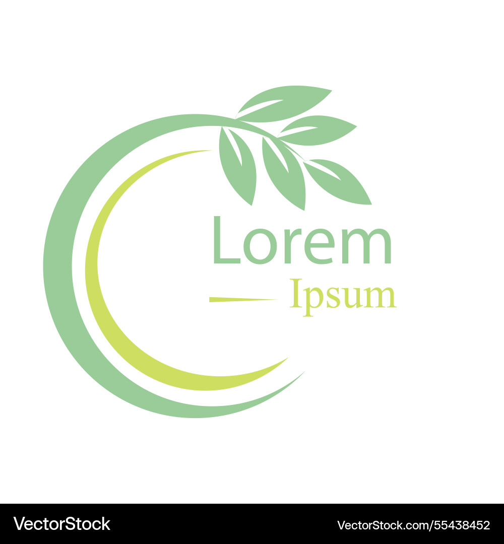 Minimalist green tree logo symbolizing environment