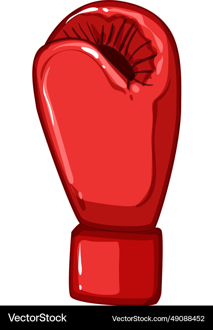 Sport boxing gloves cartoon Royalty Free Vector Image