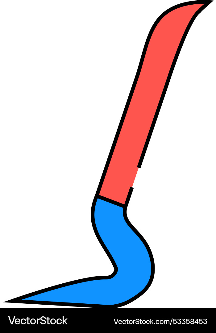 Crowbar weapon icon color Royalty Free Vector Image