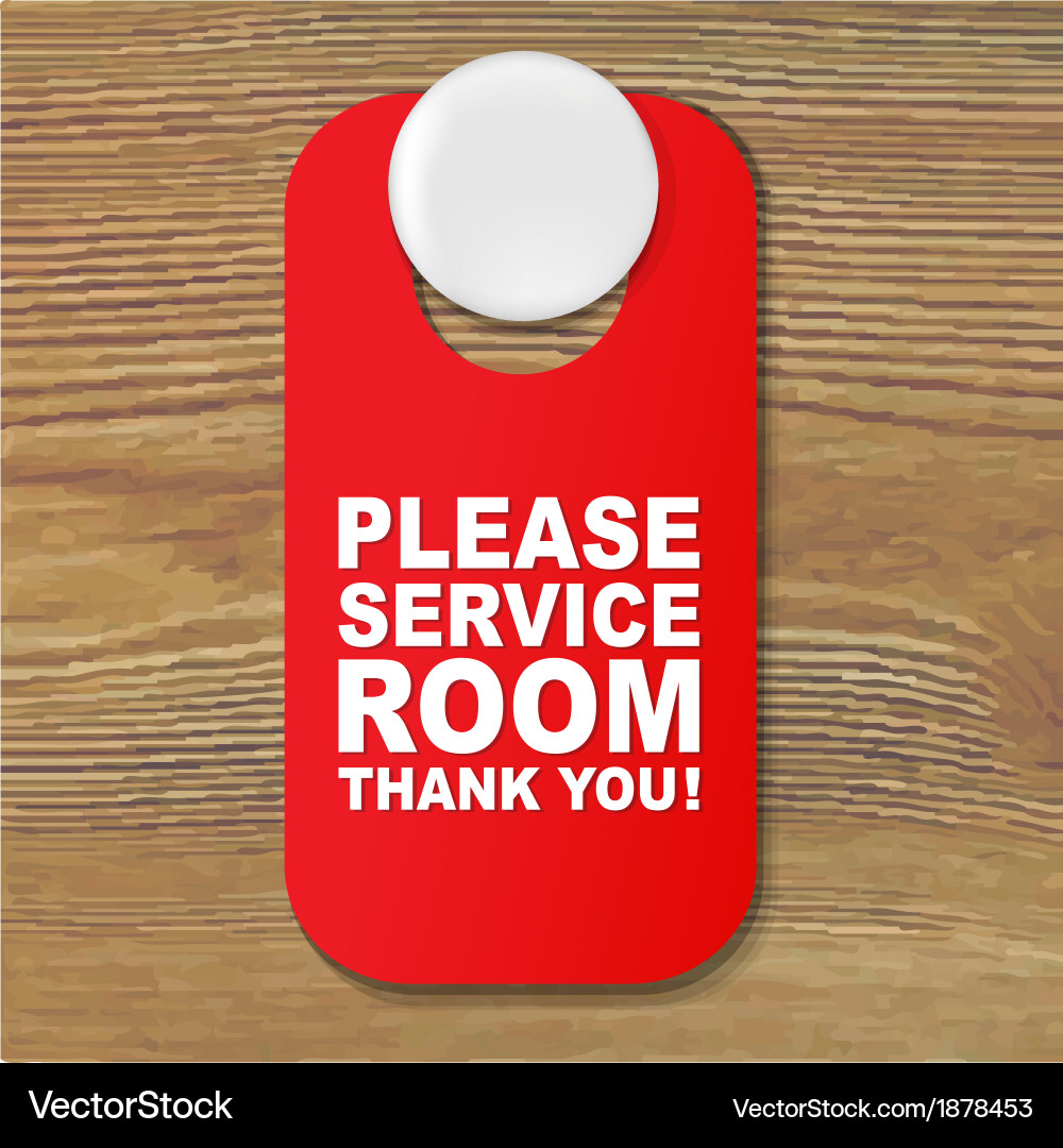 Do not disturb red sign Royalty Free Vector Image