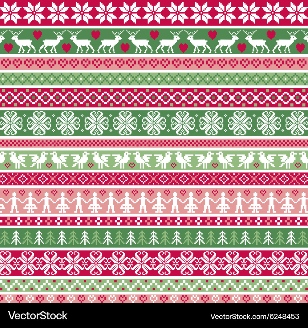 Nordic borders Royalty Free Vector Image - VectorStock