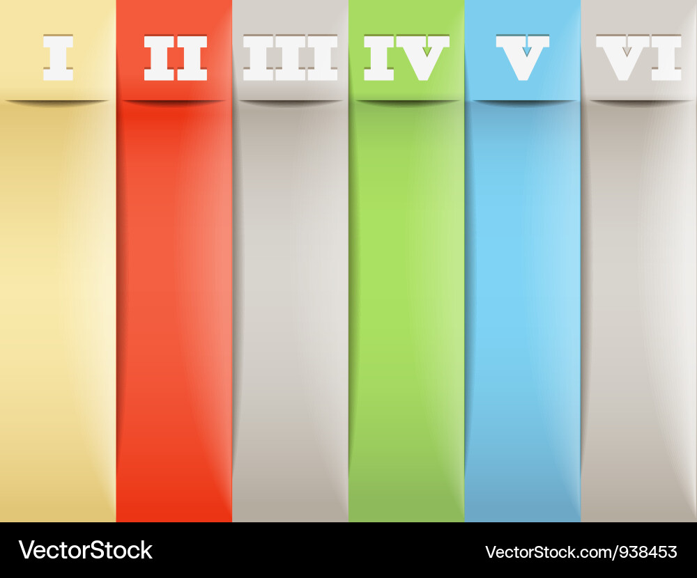 Ribbon markers Royalty Free Vector Image - VectorStock