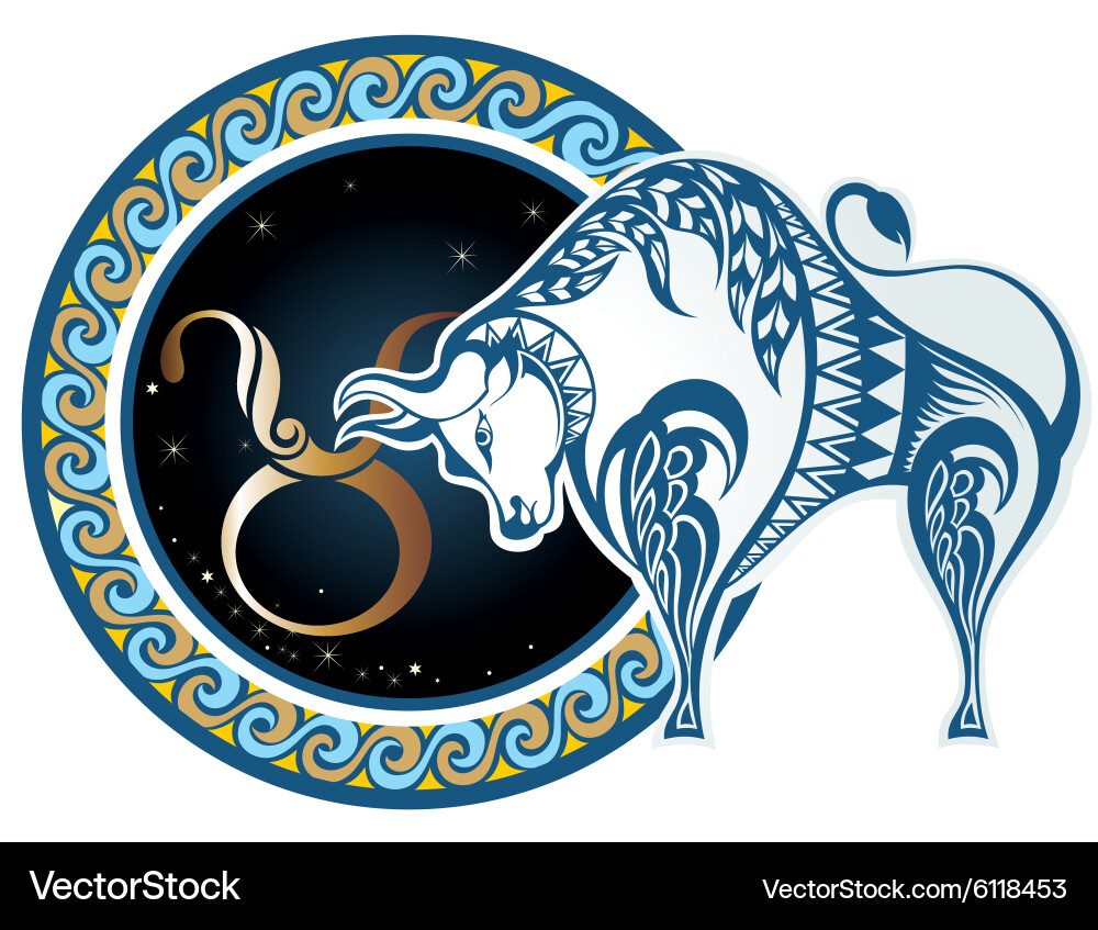 Zodiac signs - taurus Royalty Free Vector Image