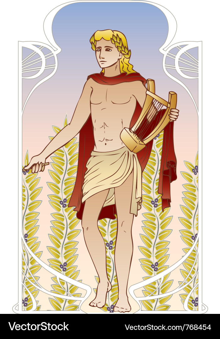 Apollo - Ancient Greek God Royalty Free Vector Image