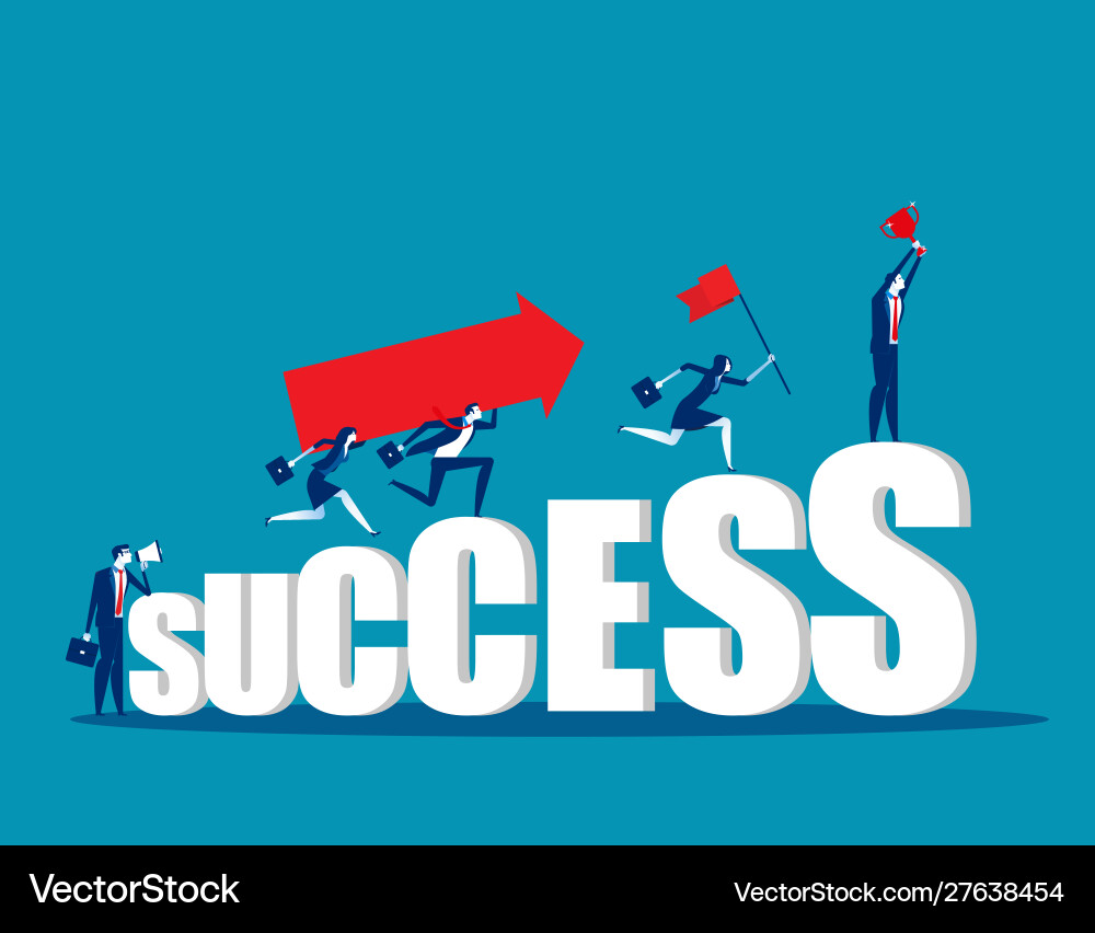 Business teamwork togetherness concept Royalty Free Vector