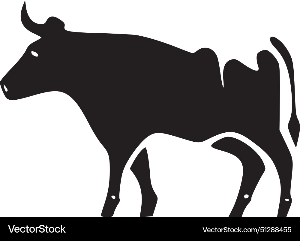 Cowhide - minimalist and simple silhouette Vector Image