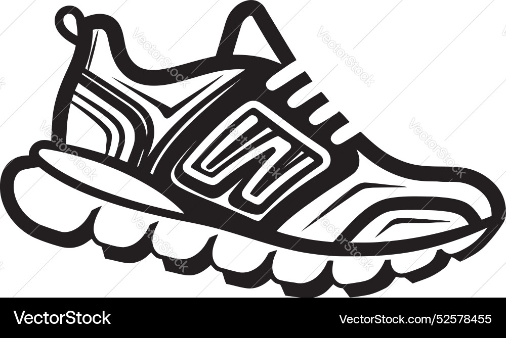 Infinity pace futuristic footwear symbol nova Vector Image