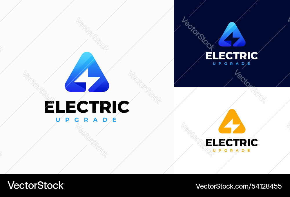 Lightning bolt minimal simple symbol pure energy Vector Image