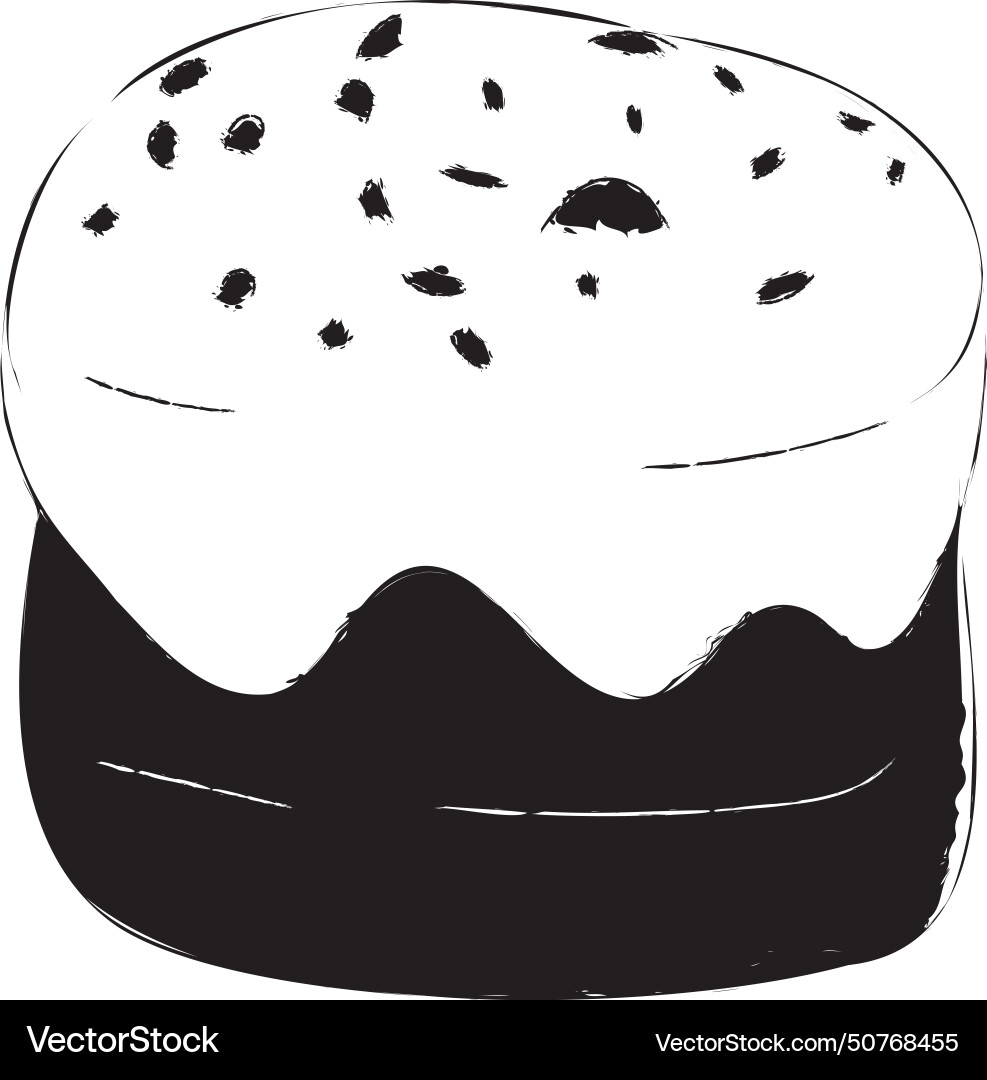 Shape of easter baked goods Royalty Free Vector Image