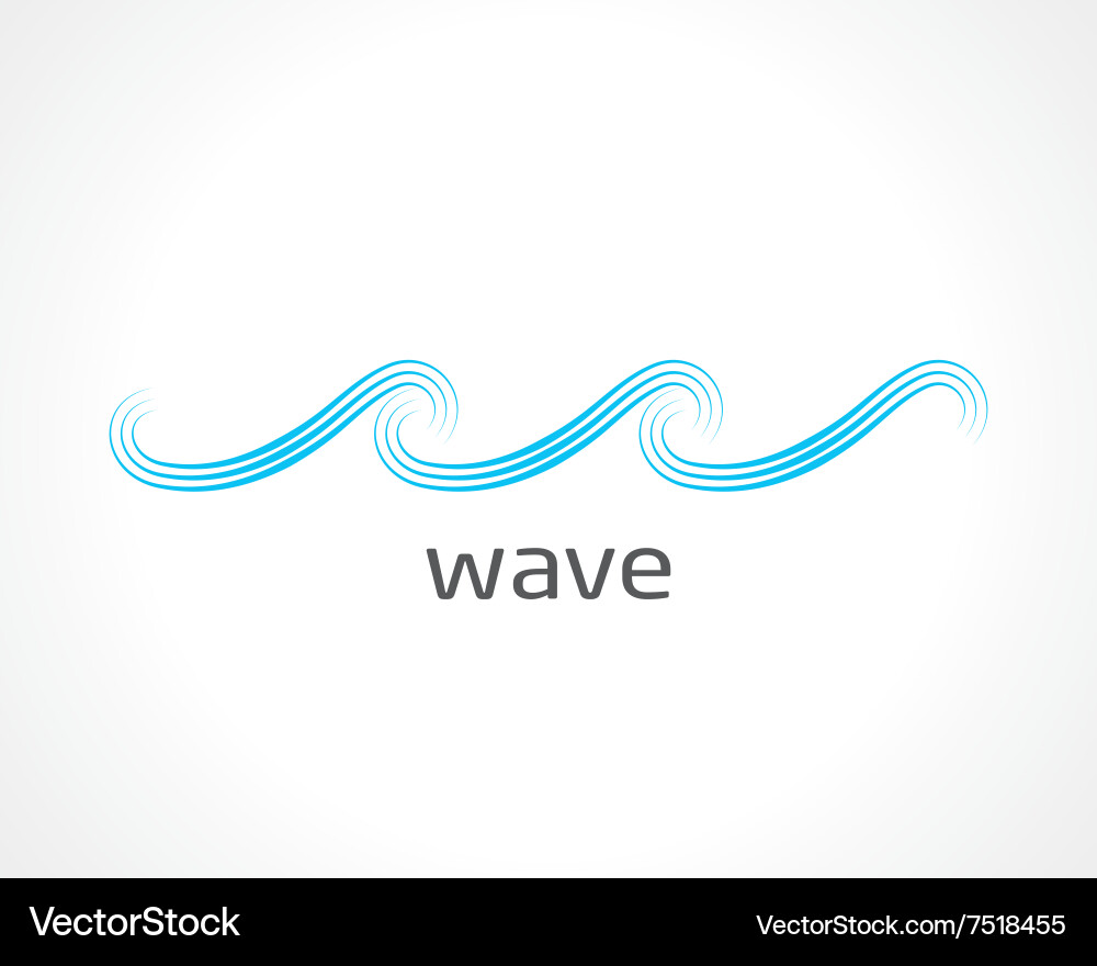 Water wave Royalty Free Vector Image - VectorStock