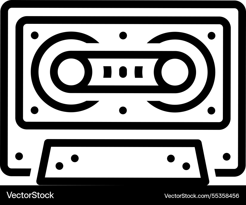 Cassette tape Royalty Free Vector Image - VectorStock