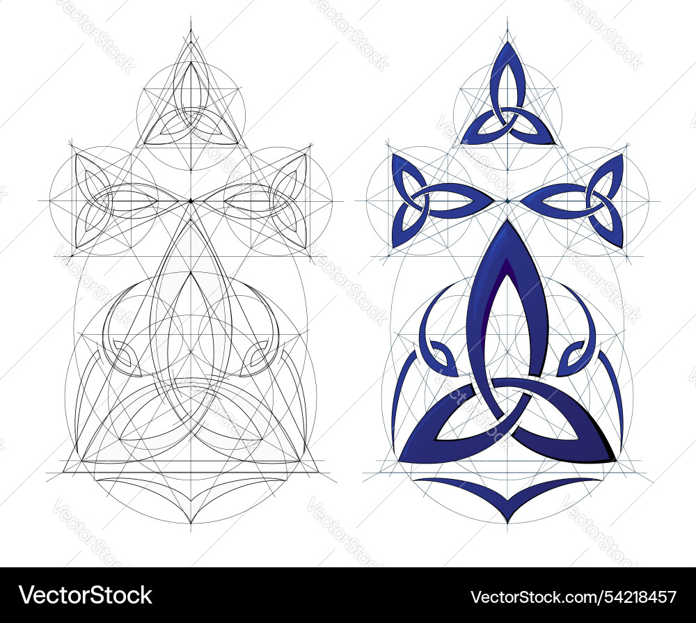 Ancient breton heraldic symbol ermine nordic Vector Image