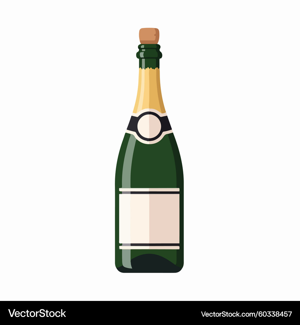 Celebration Champagne Bottle Royalty Free Vector Image