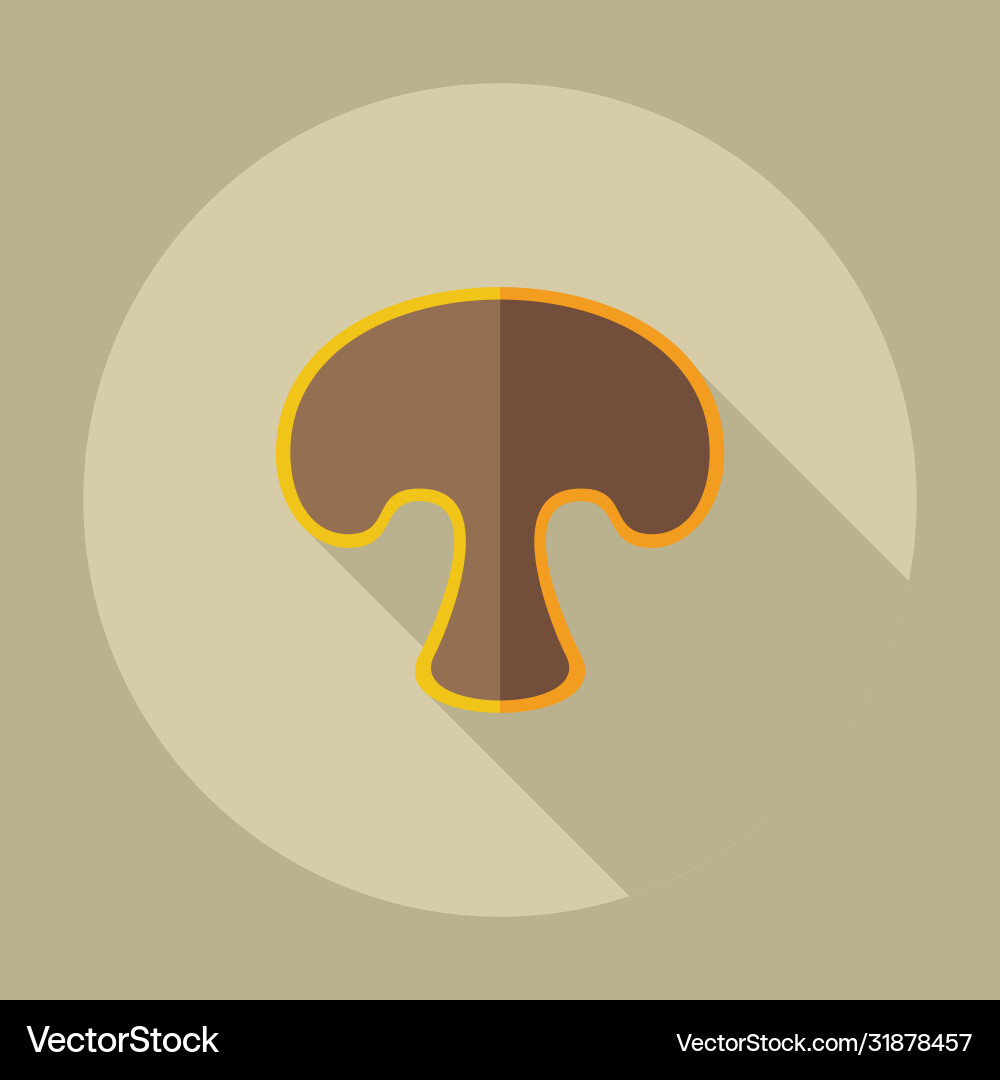 Flat modern design with shadow icons fungus Vector Image
