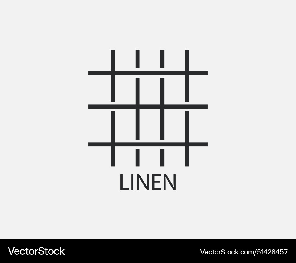 Linen fabric icon Royalty Free Vector Image - VectorStock