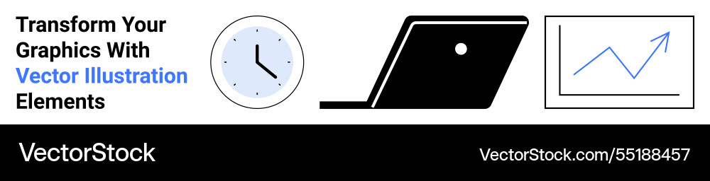 Verbessern Sie visuelle Designs mit Laptop Vektorbild