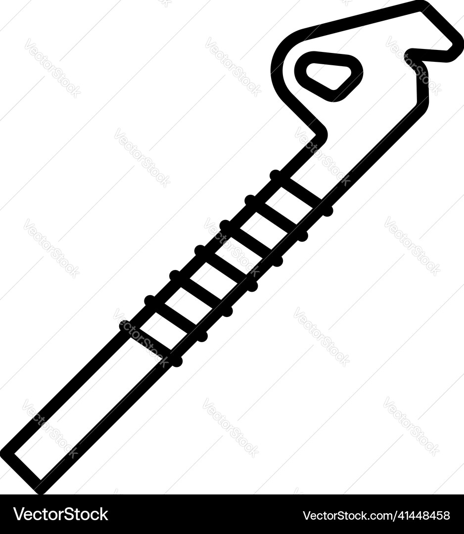 Alpinist ice screw icon Royalty Free Vector Image