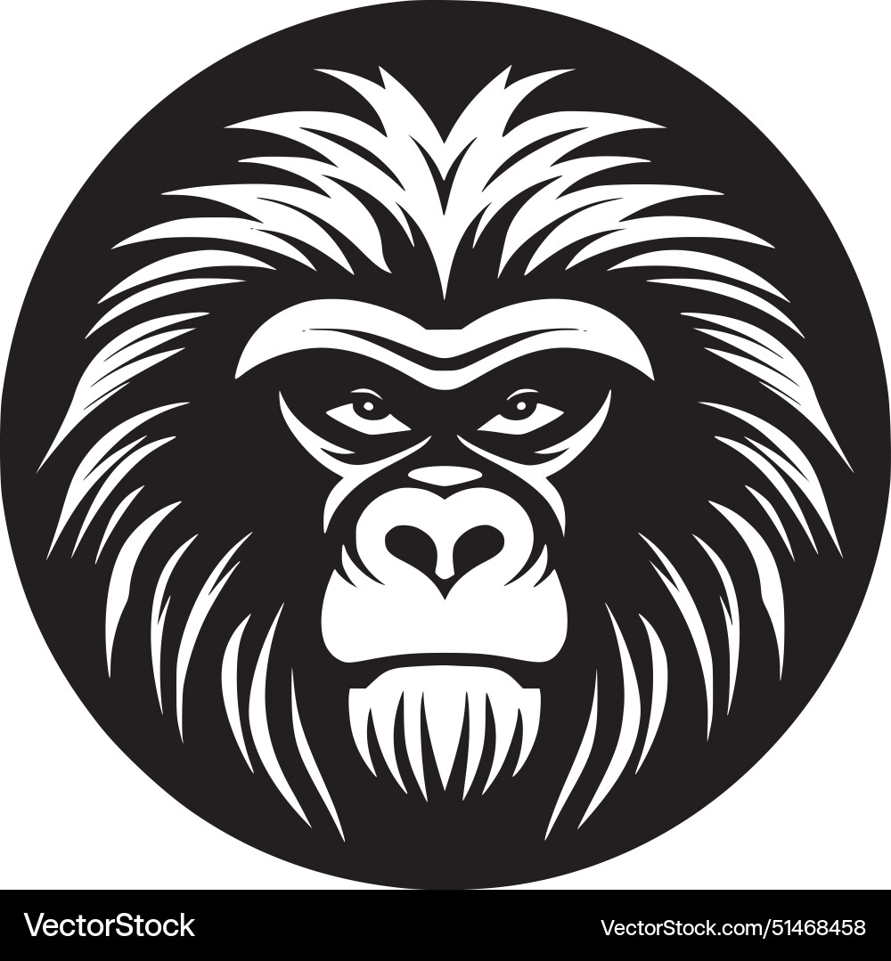 Baboon - high quality logo ideal for t-shirt Vector Image