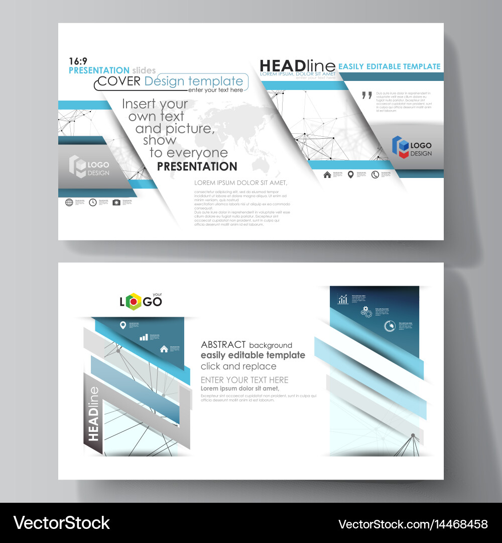 Business templates in hd format for presentation Vector Image