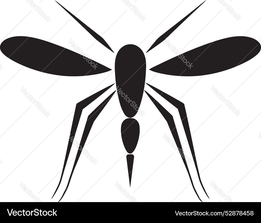 Contemporary mosquito logo insect Royalty Free Vector Image