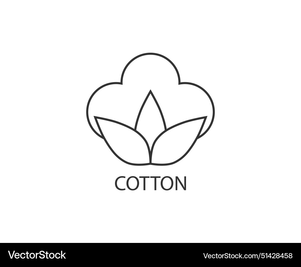 Cotton label material icon Royalty Free Vector Image