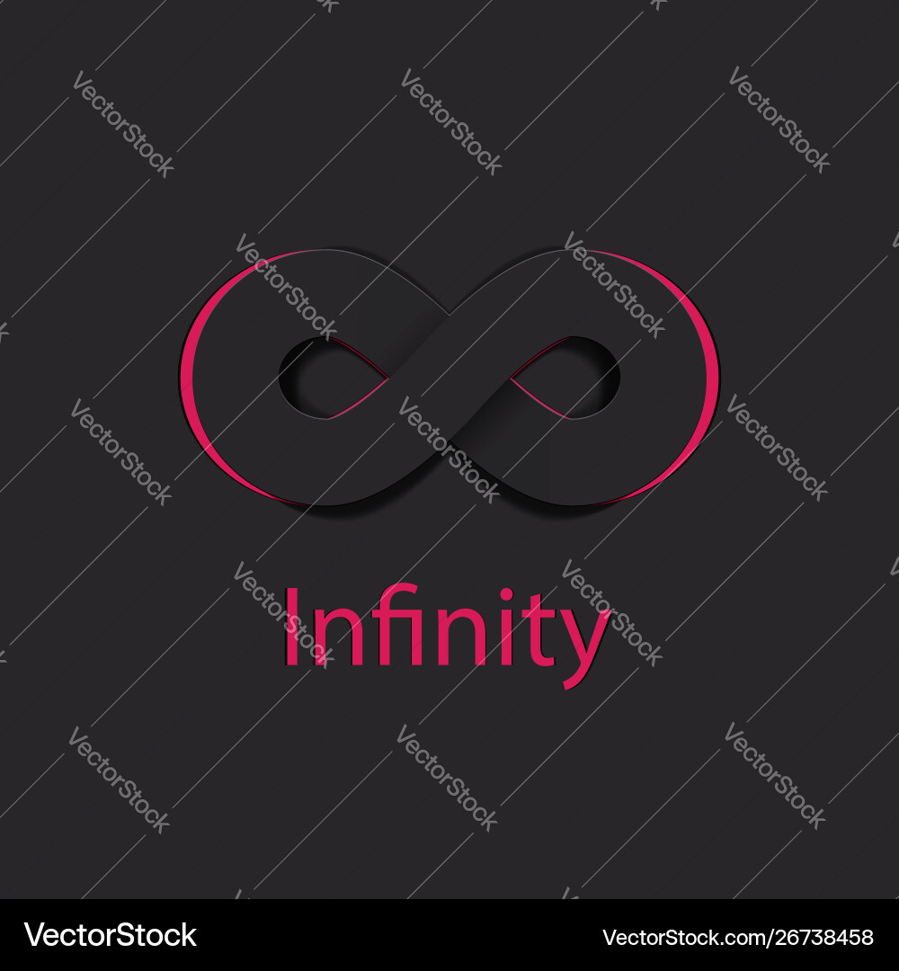 Infinity Symbol Logo Lizenzfreies Vektorbild