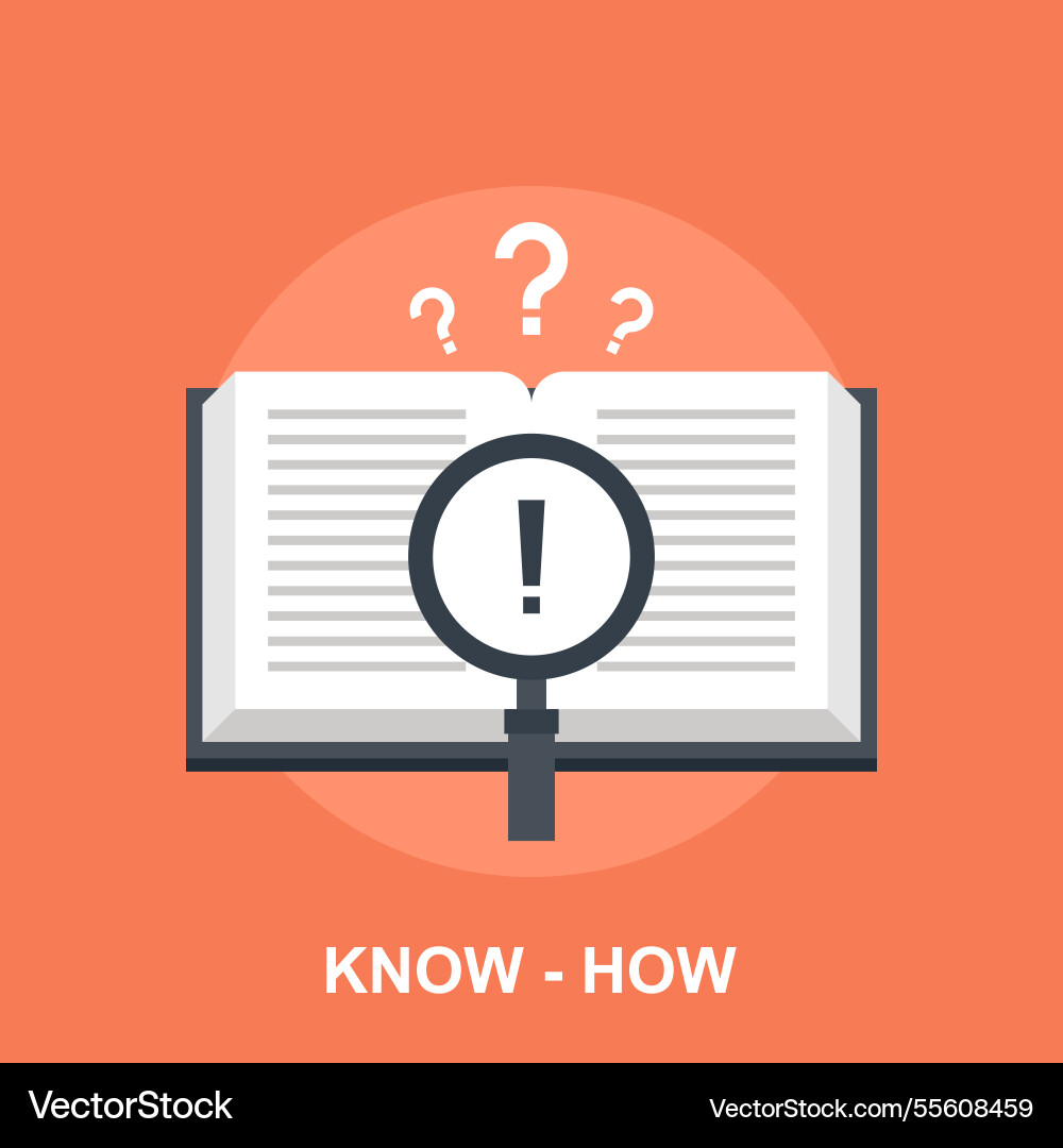 Know-how concept Royalty Free Vector Image - VectorStock