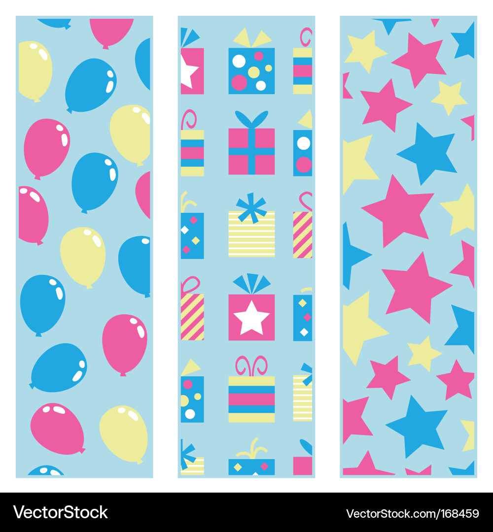 Party banners Royalty Free Vector Image - VectorStock