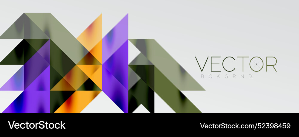 Tech minimal overlapping triangle shapes elements Vector Image