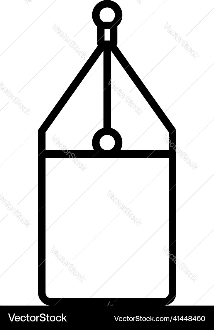 Alpinist bucket icon Royalty Free Vector Image