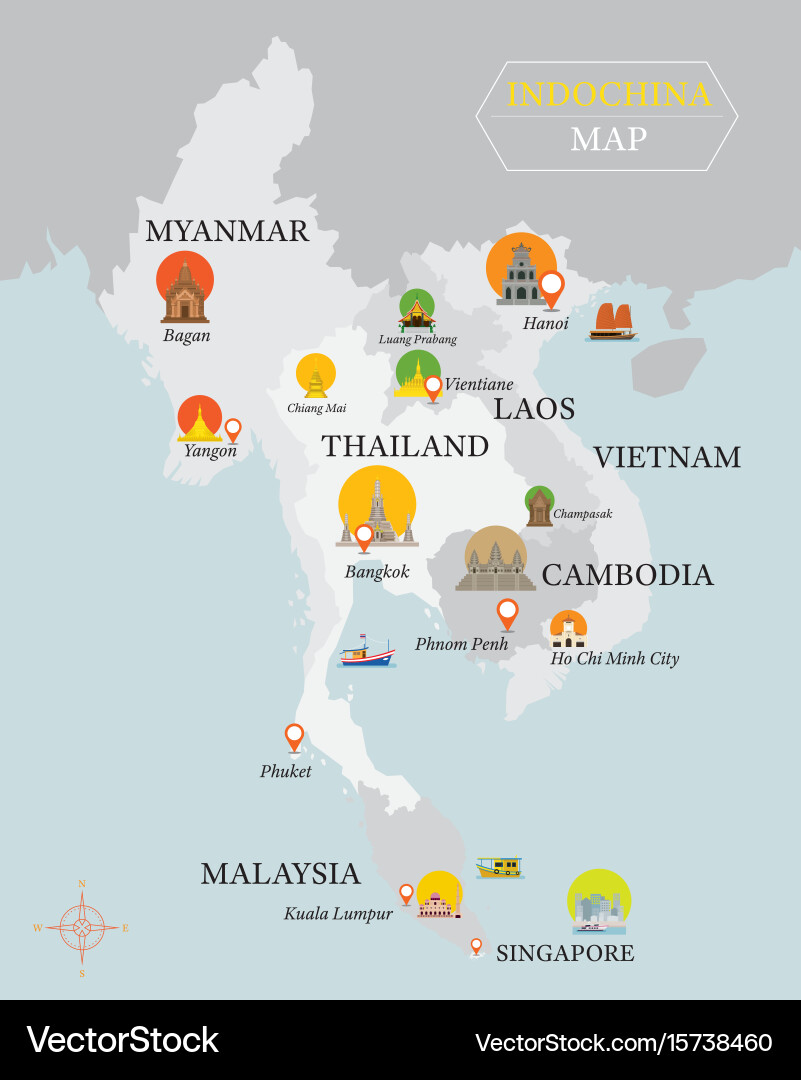 Yangon Map Region Vector Images (77)